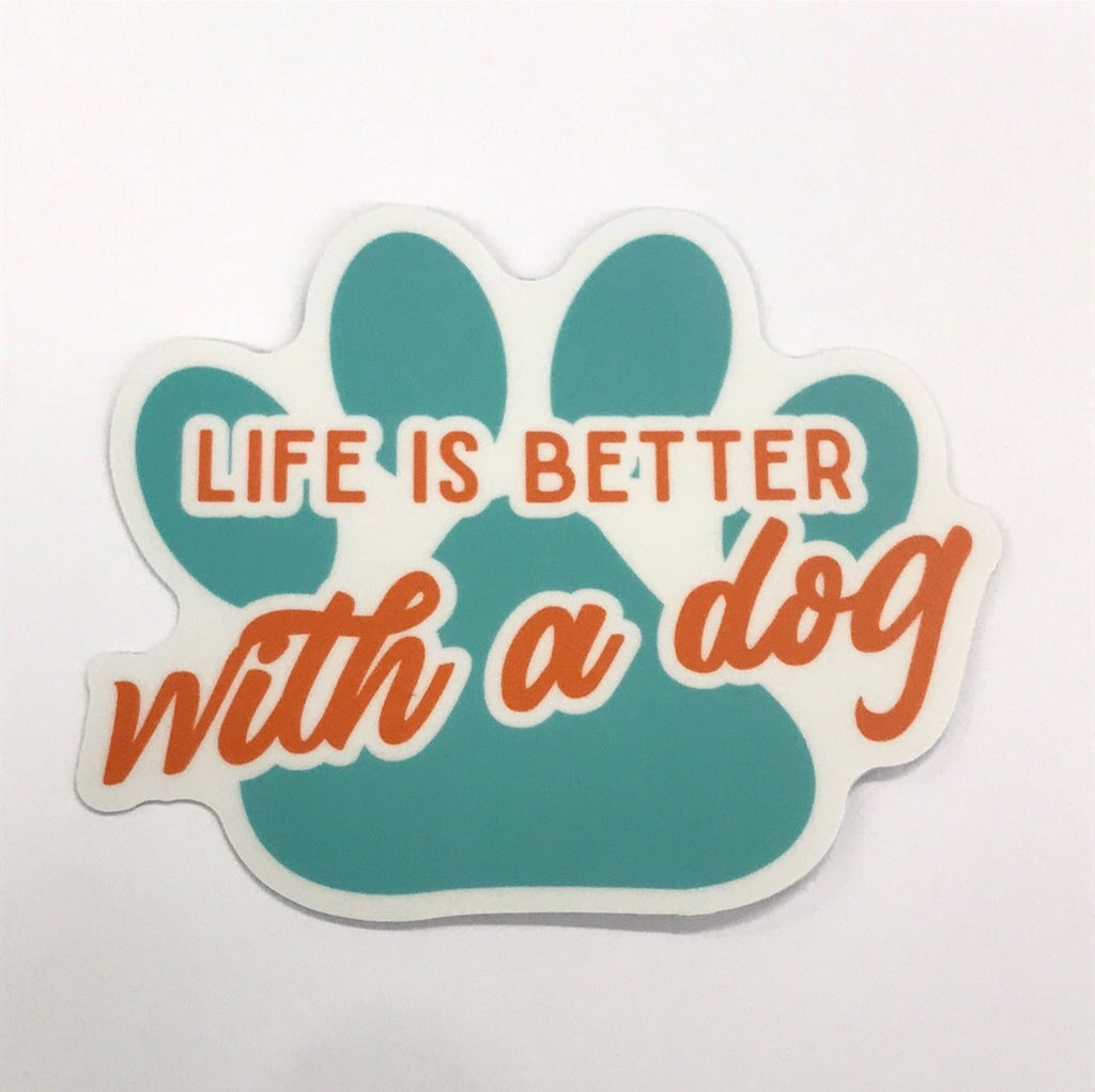 Dog Paw Print Sticker – Lionheart Prints