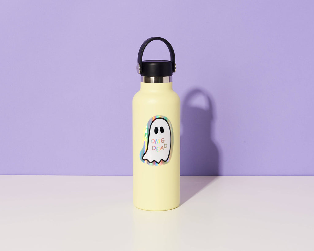 OMG Dead Halloween Ghost Holographic Vinyl Sticker – Lionheart Prints