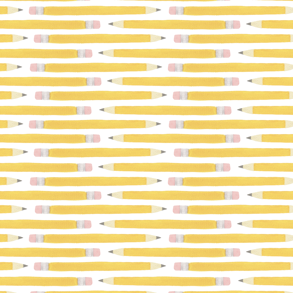 Classic Yellow Pencils Wrapping Paper – Lionheart Prints