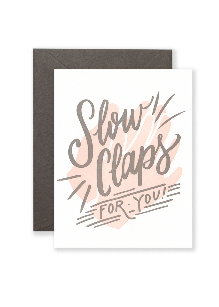 Slow Claps Greeting Card – Lionheart Prints