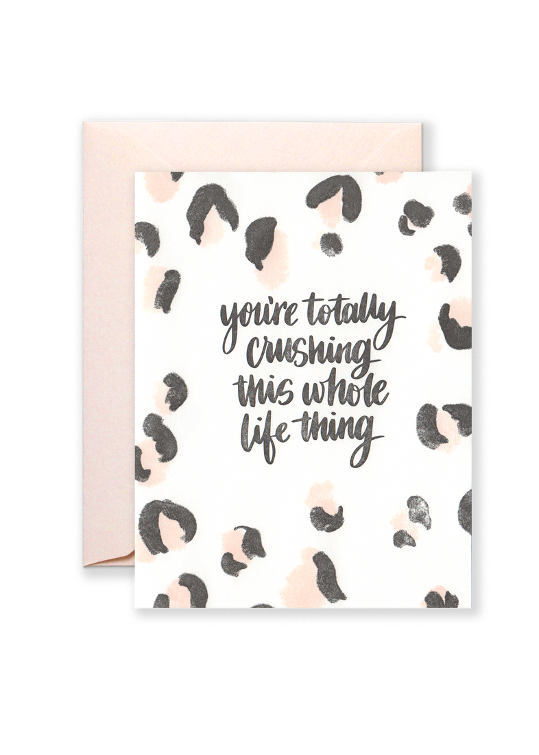 Crushing Life Greeting Card – Lionheart Prints