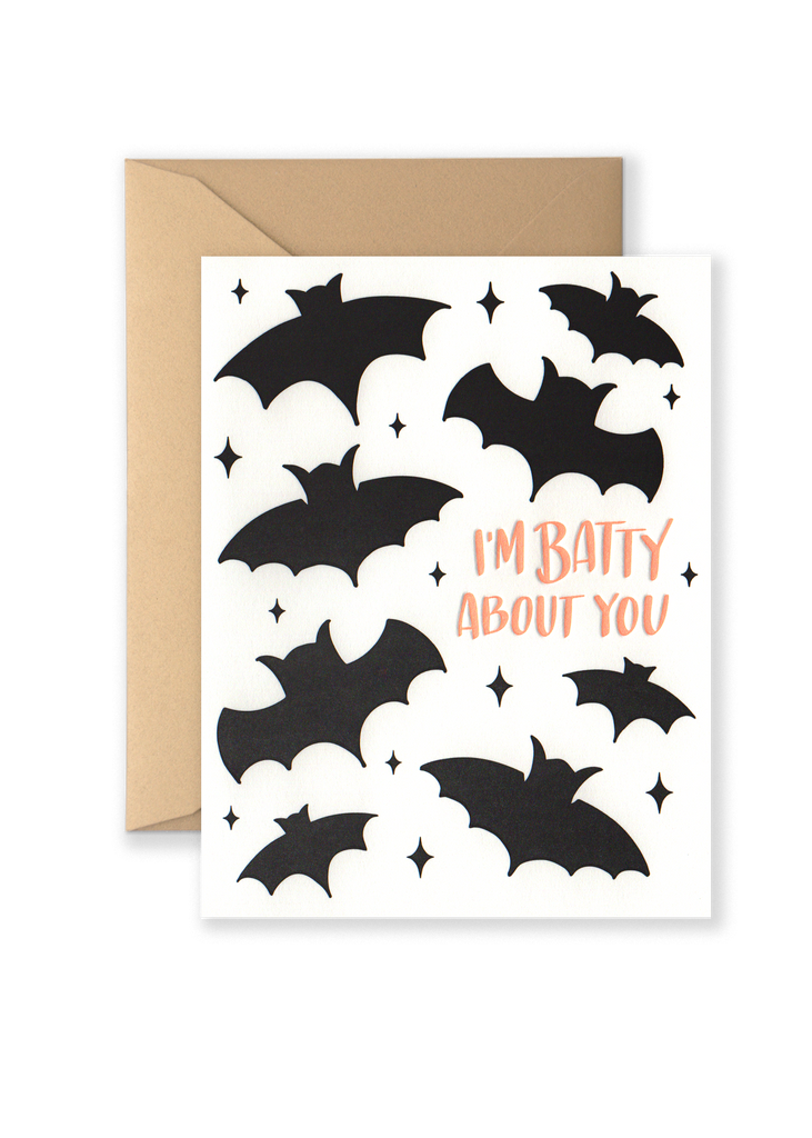 Batty About You Greeting Card – Lionheart Prints