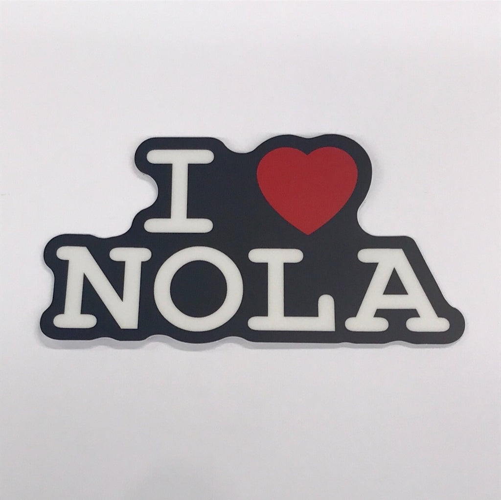 I Heart Nola Sticker – Lionheart Prints